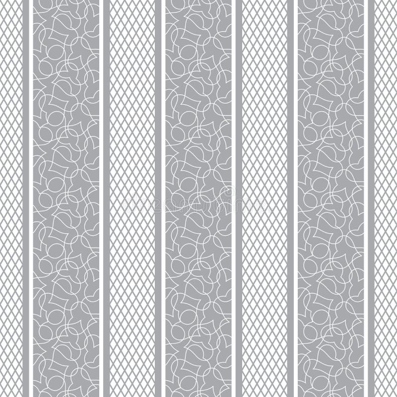 Strip Design with Floral Elements Seamless Background Wallpaper Stock ...