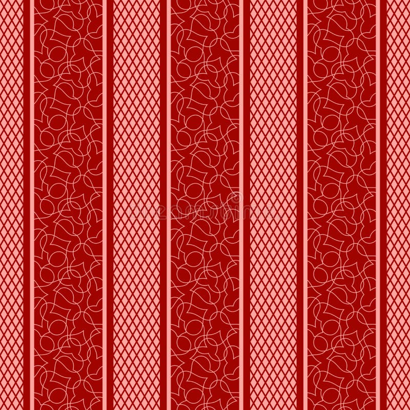 Strip Design with Floral Elements Seamless Background Wallpaper Stock ...