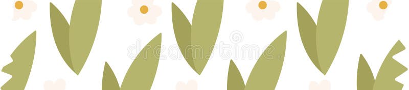 Strip Floral Pattern stock vector. Illustration of flower - 304611460