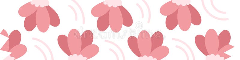 Strip Floral Pattern stock vector. Illustration of print - 304612052