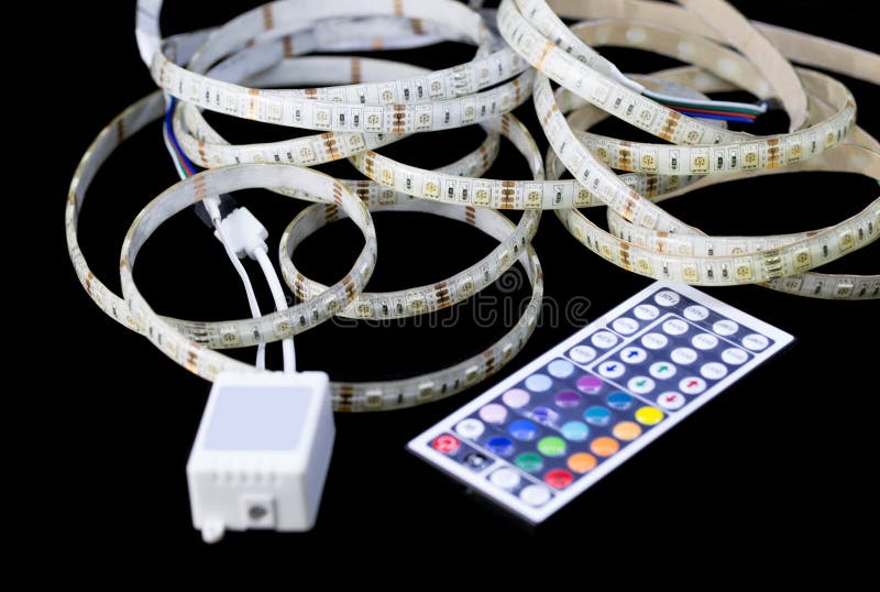 Strip light stock photo. Image of blue, lighting, tape - 73279666