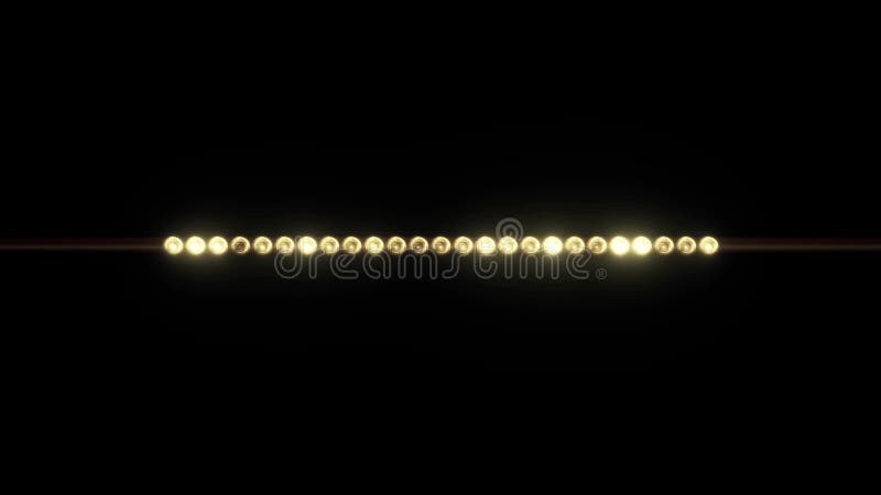Strip of Lights Line of Flashing Lights Stock Video - Video of glow ...