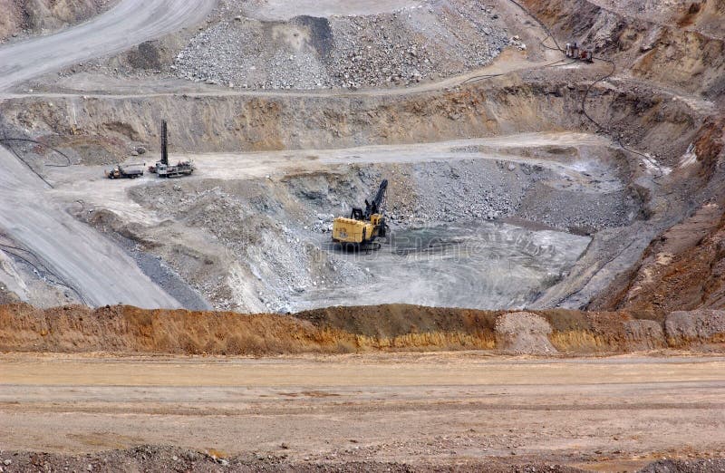 Strip Mine stock image. Image of earthmover, boulders - 2633905