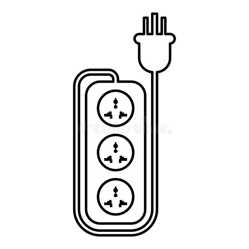 Socket Multi Plug Icon Stock Illustrations – 190 Socket Multi Plug Icon ...