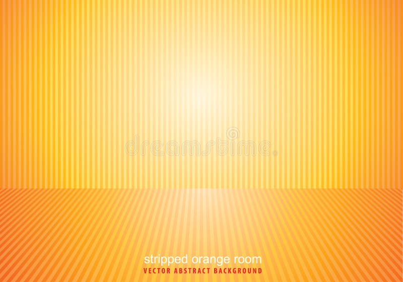 Strip orange room stock vector. Illustration of circular - 267891145