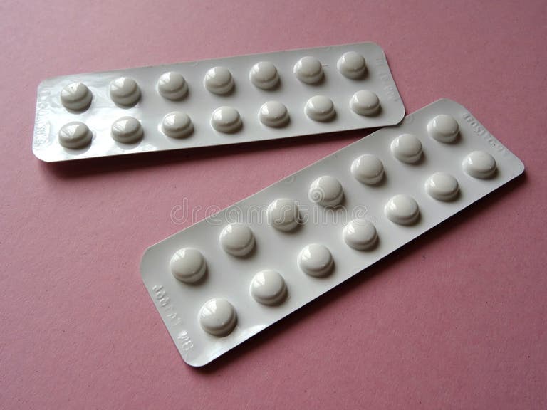 Strip Packets of Prescription Medication Tablets Stock Image - Image of ...