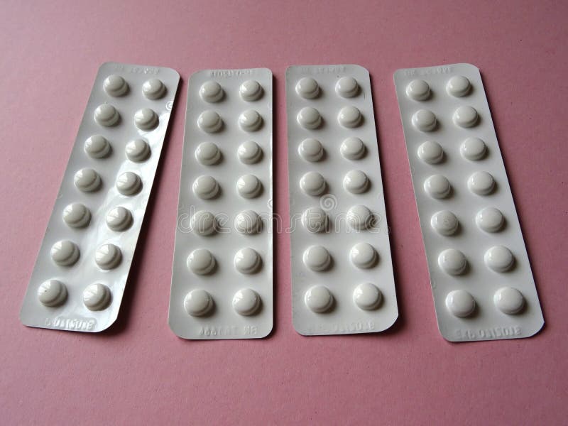 Strip Packets of Prescription Medication Tablets Stock Image - Image of ...