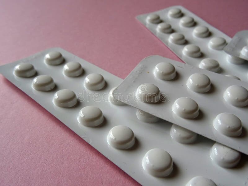 Strip Packets of Prescription Medication Tablets Stock Image - Image of ...