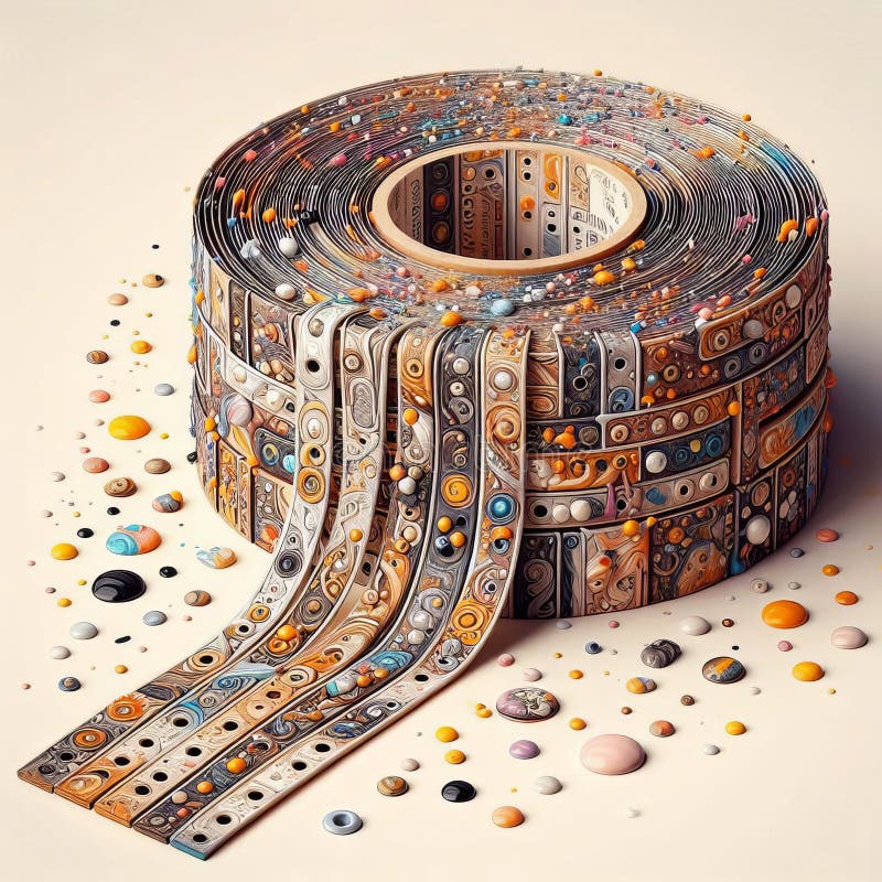 Strip with Paint Splatter Small Paint Splatters on the Strip Stock ...