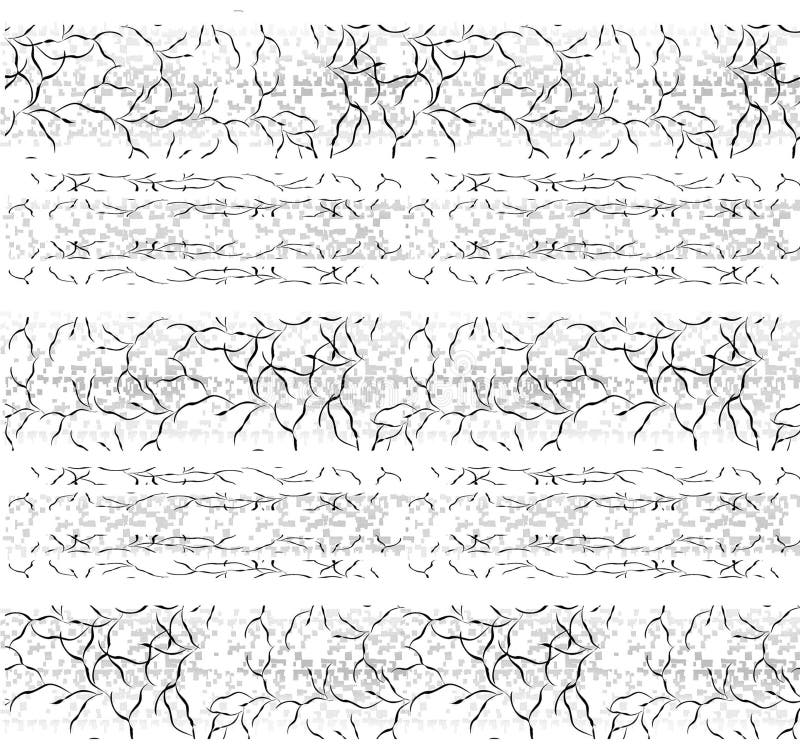 Strip Pattern. Vertical Lines with Torn Paper Effect Stock Illustration ...