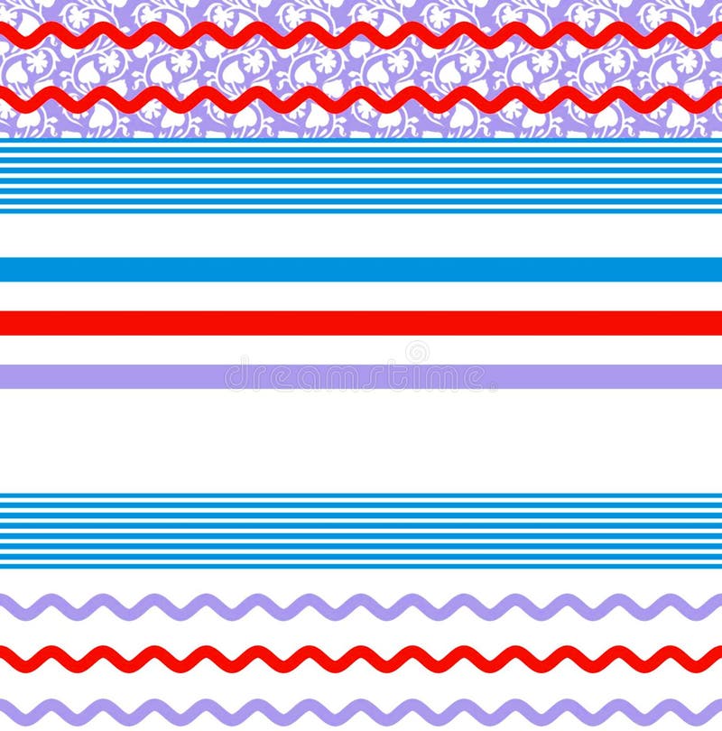 Strip Pattern. Vertical Lines with Torn Paper Effect Stock Illustration ...