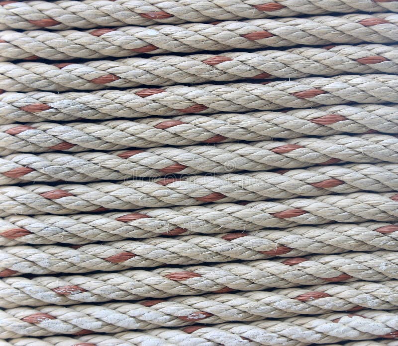 Strip of Raw Old Rope Texture Background Stock Image - Image of neat ...