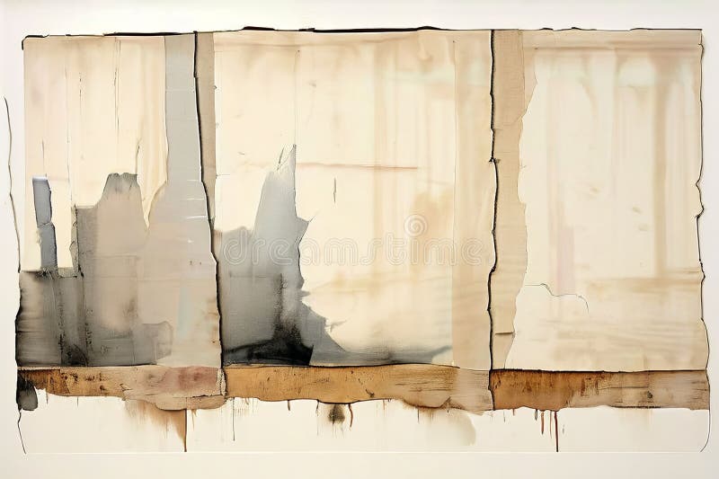 Strip with Rough Jagged Creases and Torn Edges Stock Illustration ...