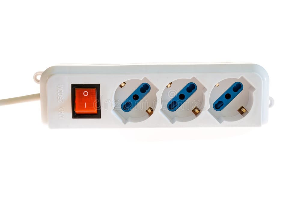 Strip schuko stock image. Image of flame, plug, fire - 48538097