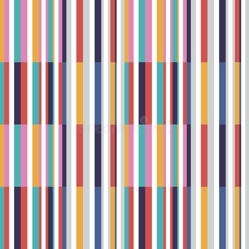 Strip Seamless Pattern. Colorful Linear Wallpaper, Wrapping Paper Stock ...