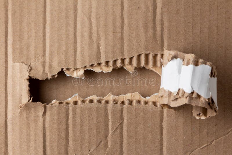 Corrugated Cardboard Texture Stock Image - Image of broken, cardboard ...