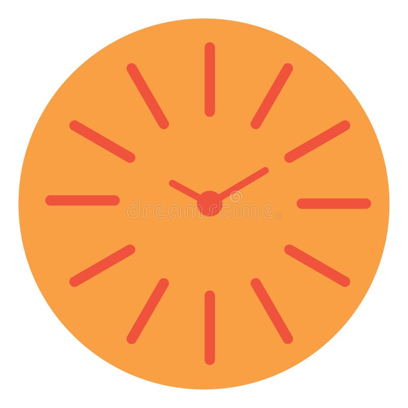 Strip wall clock, icon stock vector. Illustration of timer - 258928202