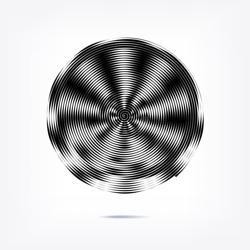 Stripe Circle Background, Abstract Pattern. Radial Graphic Element ...