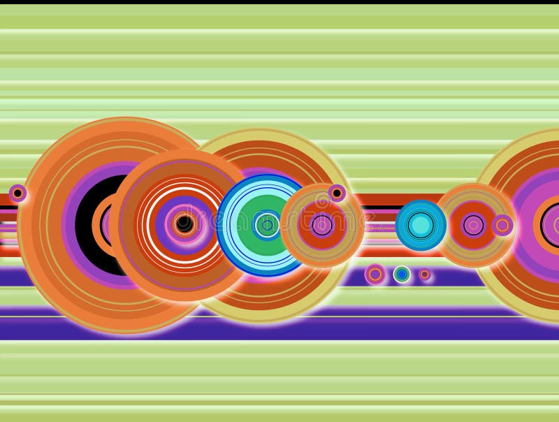 Stripe crop circle techno stock illustration. Illustration of design ...