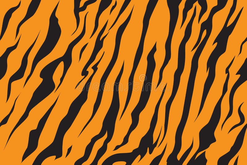 Tiger Pattern Background. Abstract Exotic Pattern. Orange and Black ...