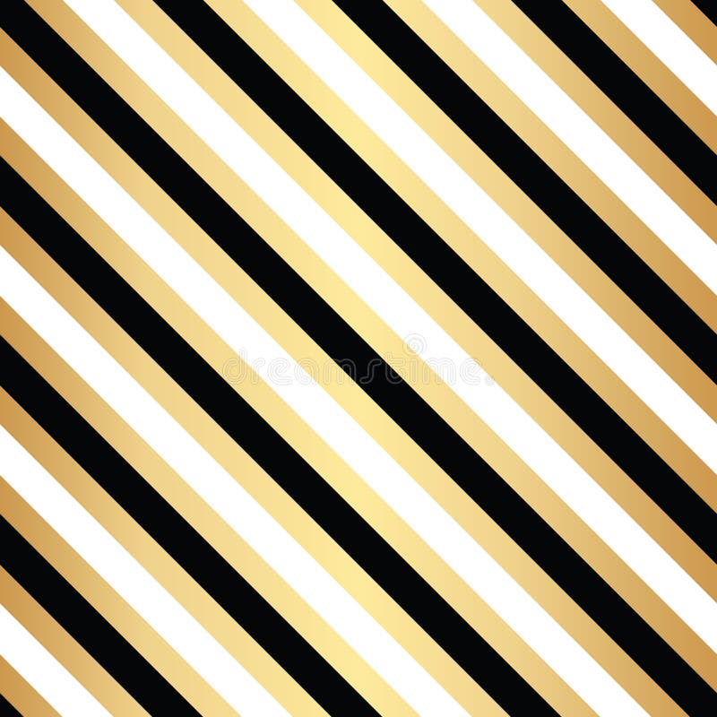 Geometric Gold Seamless Repeat Pattern Background, Gold Black and White ...