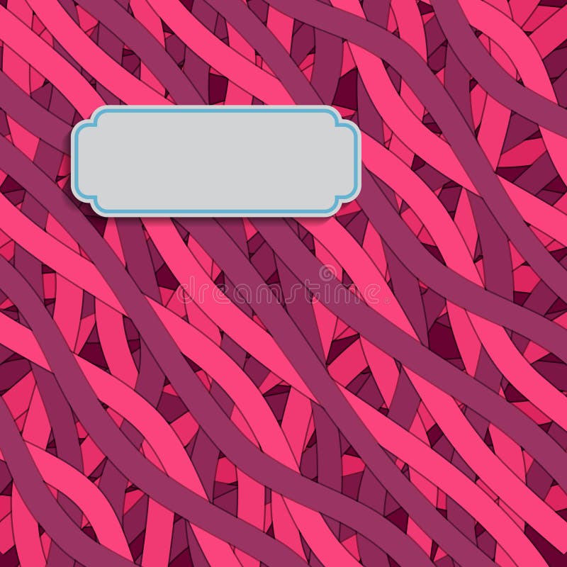 Stripe Pattern with Label for Text. Vector Stock Vector - Illustration ...