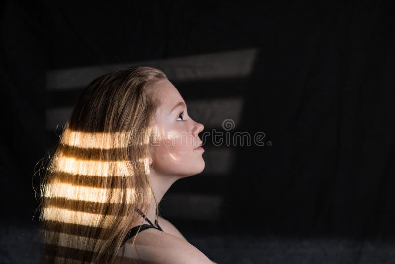 Stripe shadow stock photo. Image of contemplation, teenage - 88786370