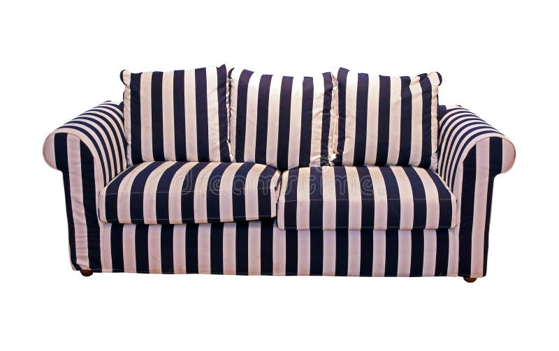 Stripe sofa stock photo. Image of decor, stripe, path - 21624620