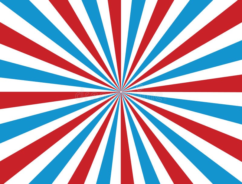 Striped Abstract Vector Background. Red and Blue Rays. Stock ...