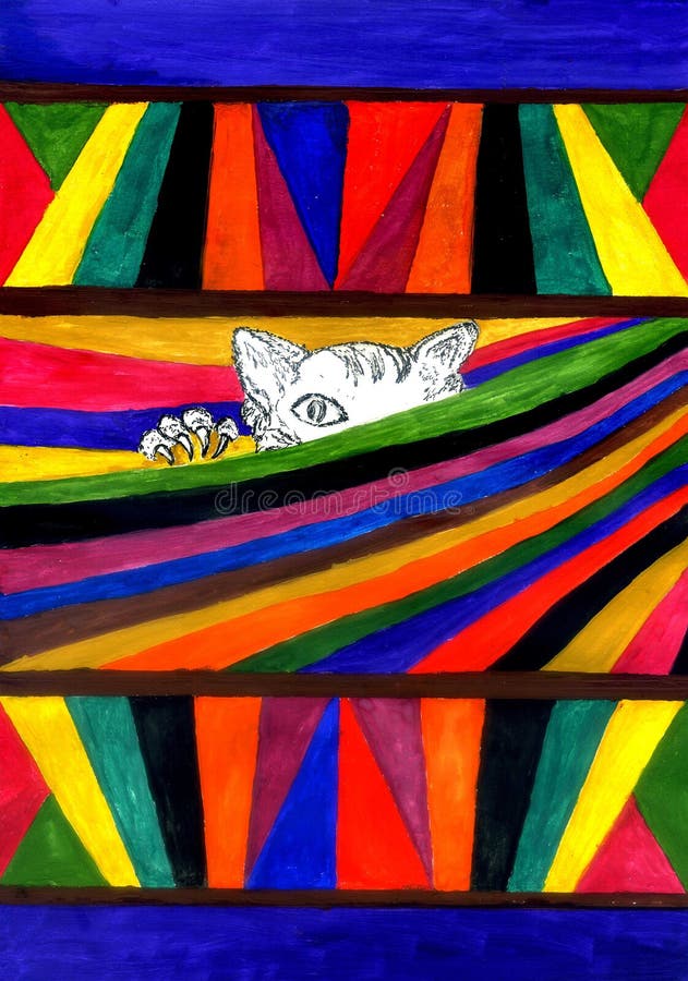 Striped Abstraction Design stock illustration. Illustration of abstract ...