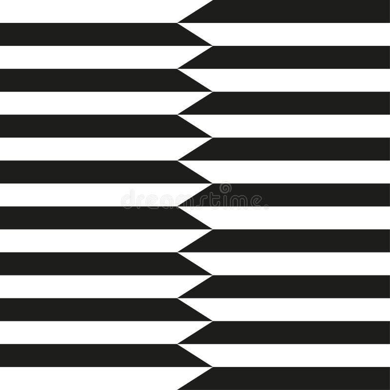 Striped Arrow Pattern. Black White Direction. Vector Graphic Symbol ...