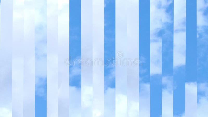Striped Background with a Blue Sky with Clouds Stock Video - Video of ...