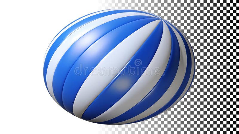 Striped Ball Sphere Pattern, Abstract and Decorative Design Png ...