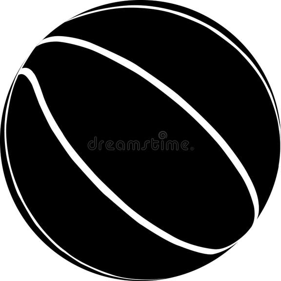 Striped Basketball stock vector. Illustration of sports - 4987655