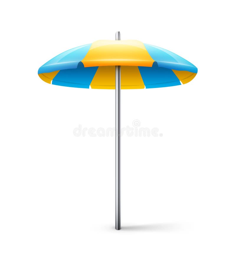 Striped Beach Umbrella White Background Stock Illustrations – 1,020 ...