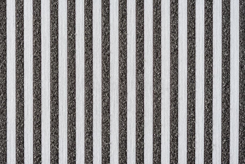 Striped Black and White Fabric Texture Stock Image - Image of rough ...
