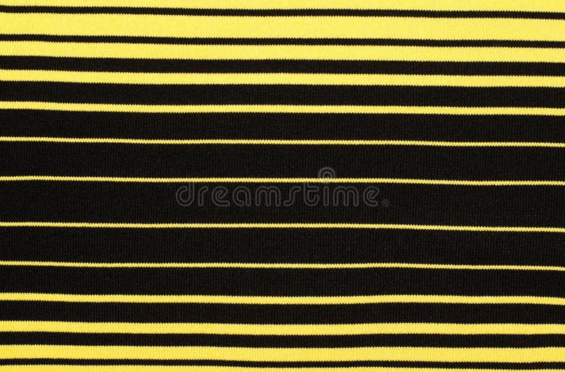 Striped Black and Yellow Textile Pattern As a Background. Stock Image ...