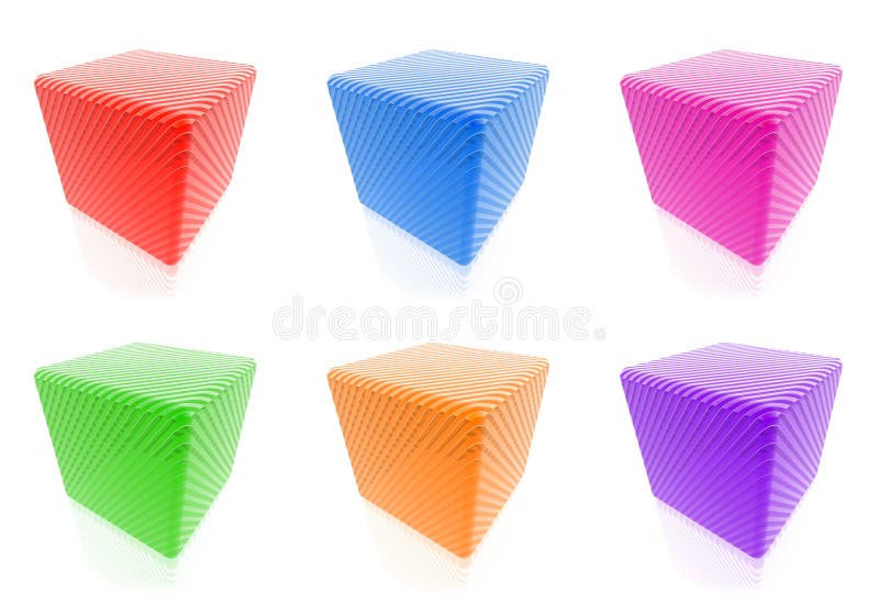 Striped box stock illustration. Illustration of graphic - 11928870