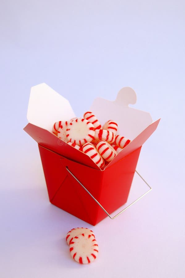 Striped Candies in Red Box stock image. Image of candies - 3186739