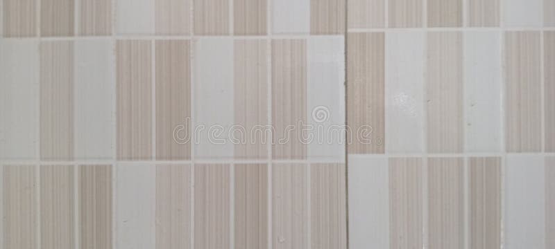 Striped Ceramic Tile Pattern Featuring a Soft Combination of Cream and ...