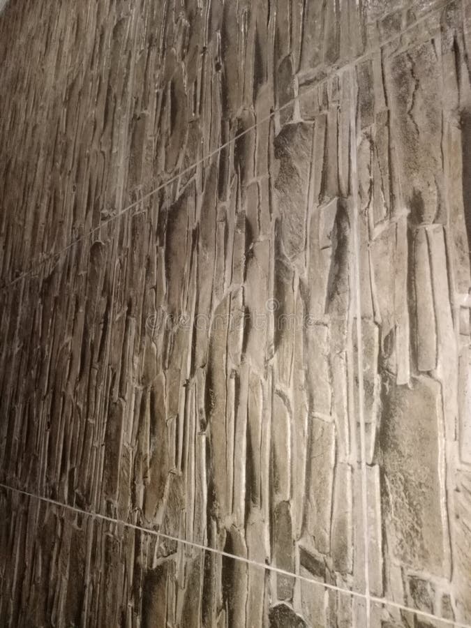 Striped Ceramic Wall with Uneven Lighting Stock Photo - Image of ...