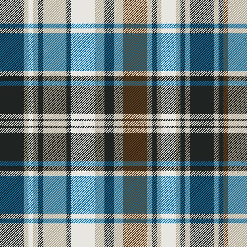Striped Check Plaid Seamless Pattern Stock Vector - Illustration of ...