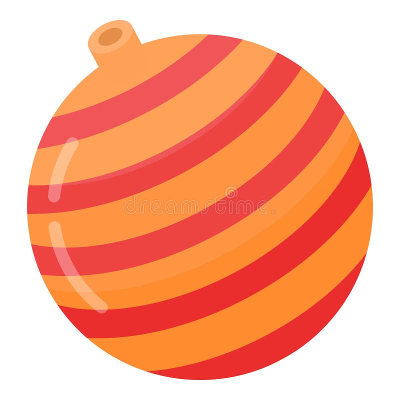 Striped Christmas Toy Icon, Isometric Style Stock Vector - Illustration ...