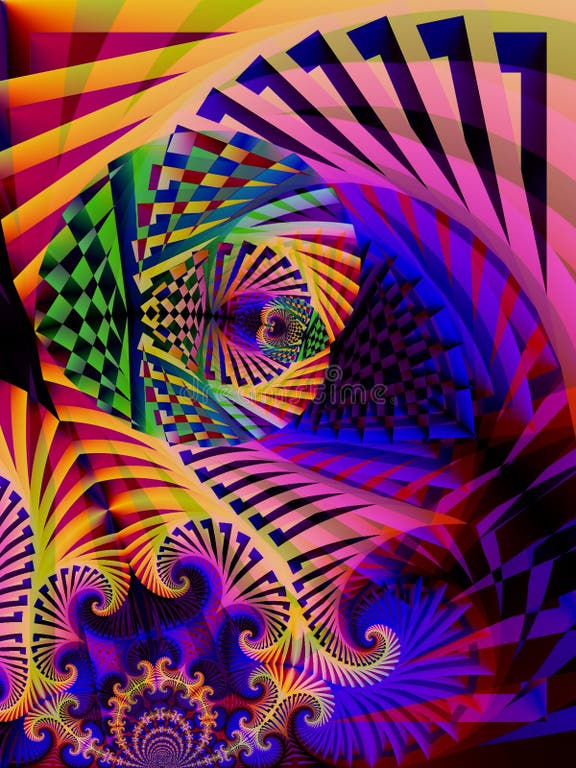 Striped Colors Abstract Art Stock Image - Image of artistic, effect ...