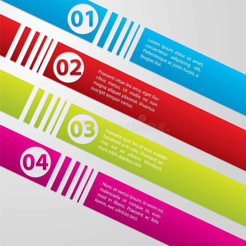 Striped Commercial Label Set Stock Vector - Illustration of commercial ...