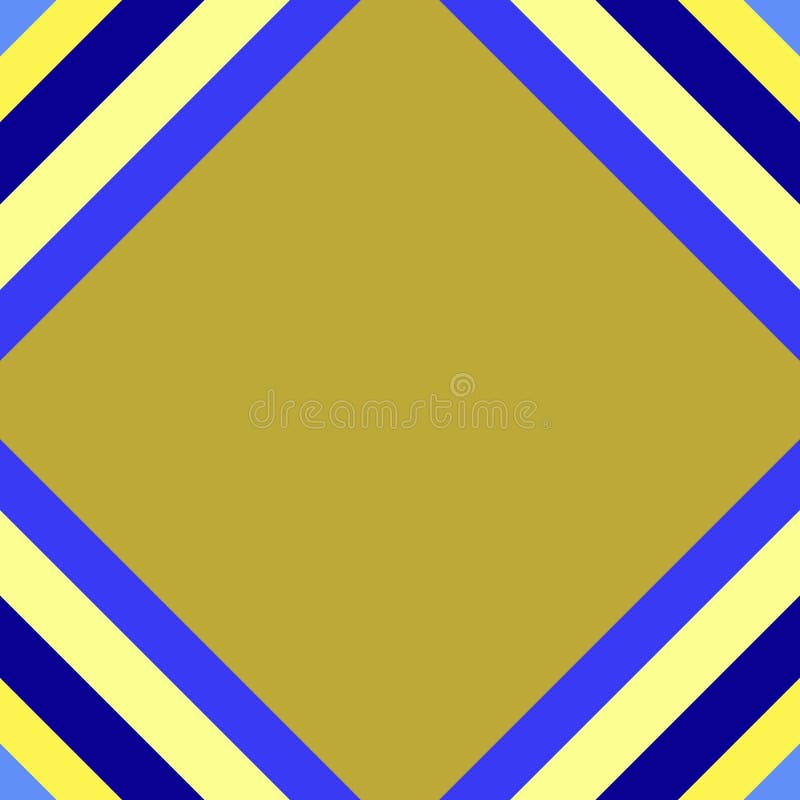 Striped Corners Background with Blue and Yellow Color Palette Stock ...
