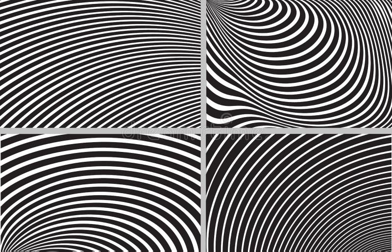 Striped Design Background Set Stock Vector - Illustration of originally ...