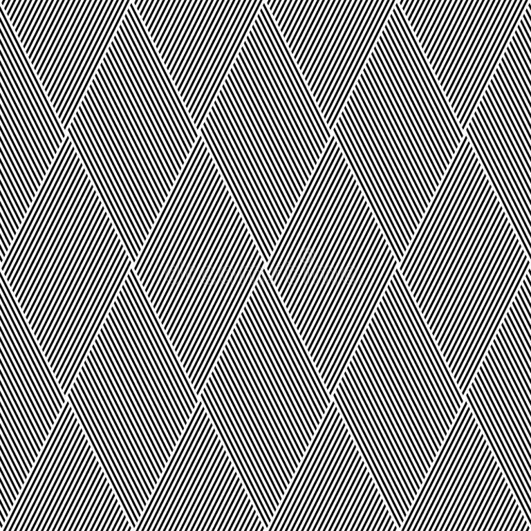 Striped diamonds pattern. stock vector. Illustration of striped - 67477578