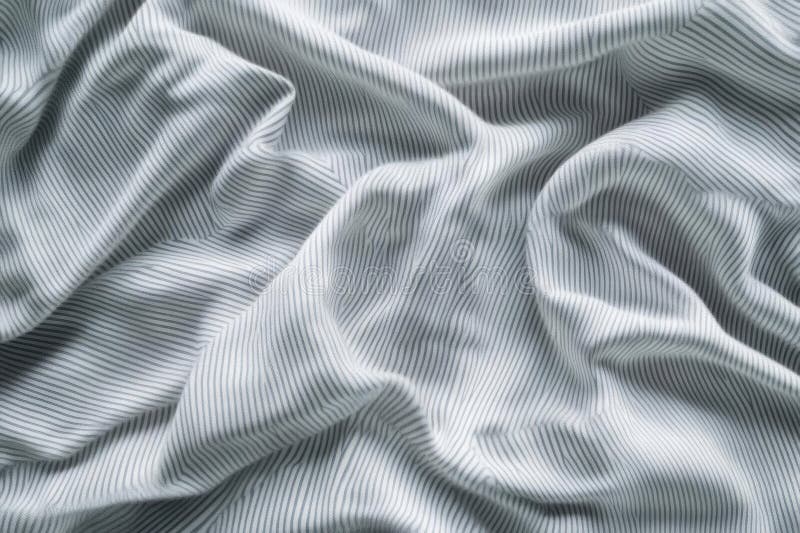 Striped Fabric Draped in Elegant Waves, a Textural Study of Soft ...