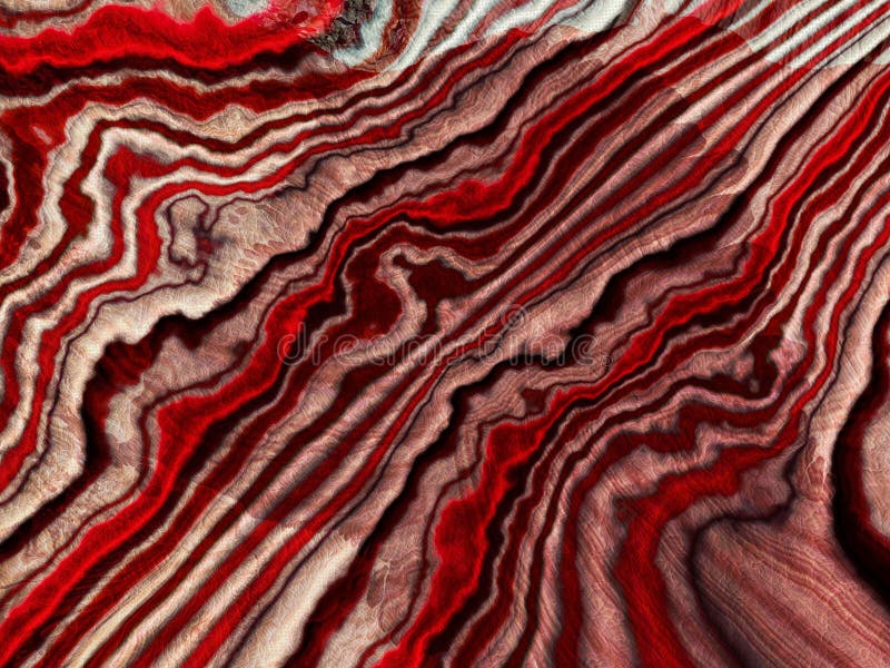 Striped Gem Polished Cross Section Surface Red Stock Illustrations – 10 ...